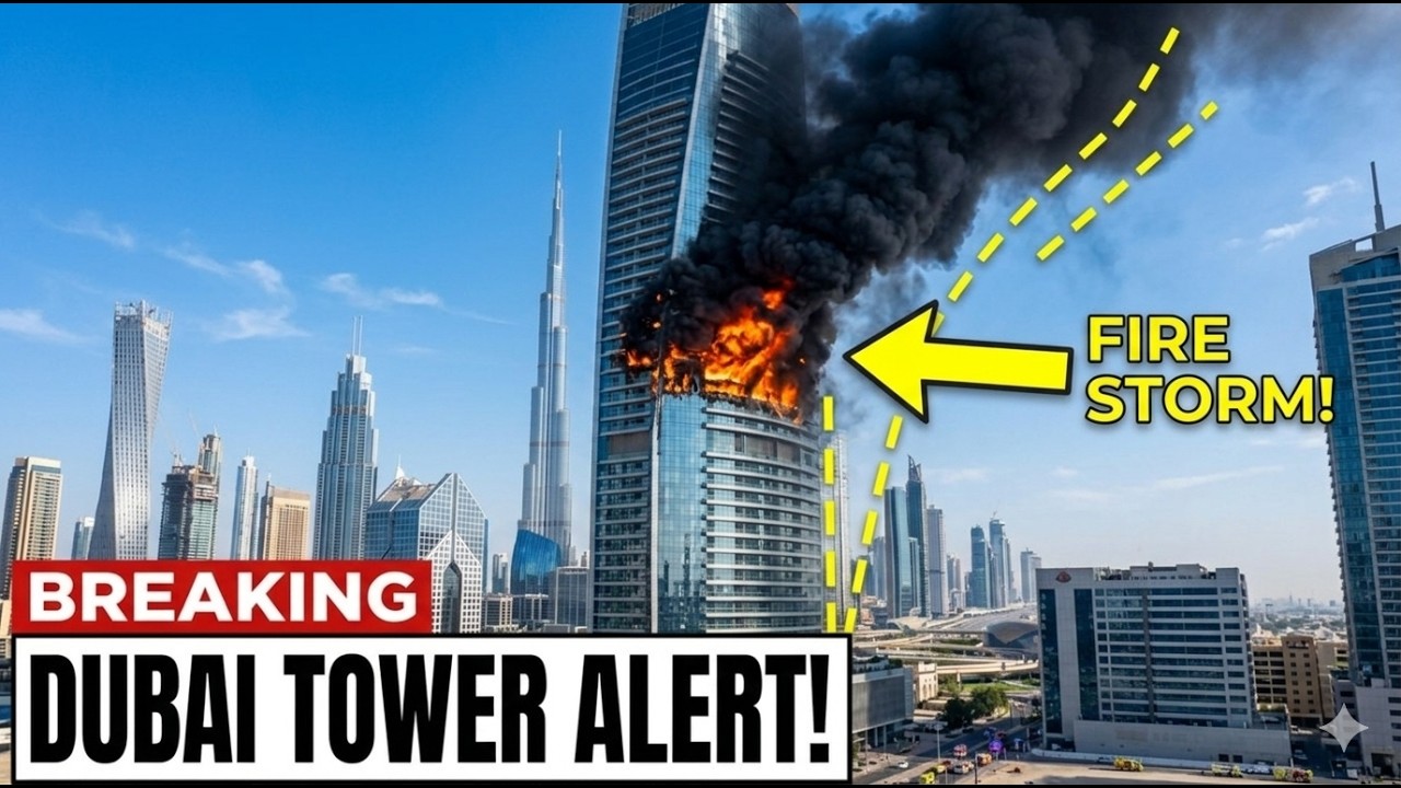 DUBAI ALERT! A 50-Story Tower CAUGHT FIRE — And 4,000 People Were ...