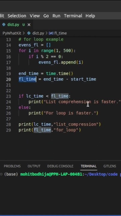 For Loop Vs List Comprehension #python #programming #coding - YouTube
