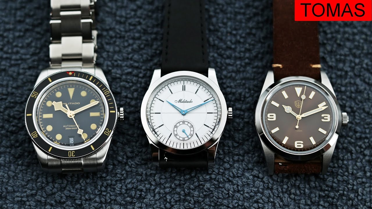 Unboxing Militado ML06, ML09 & Watchdives WD1016 - YouTube