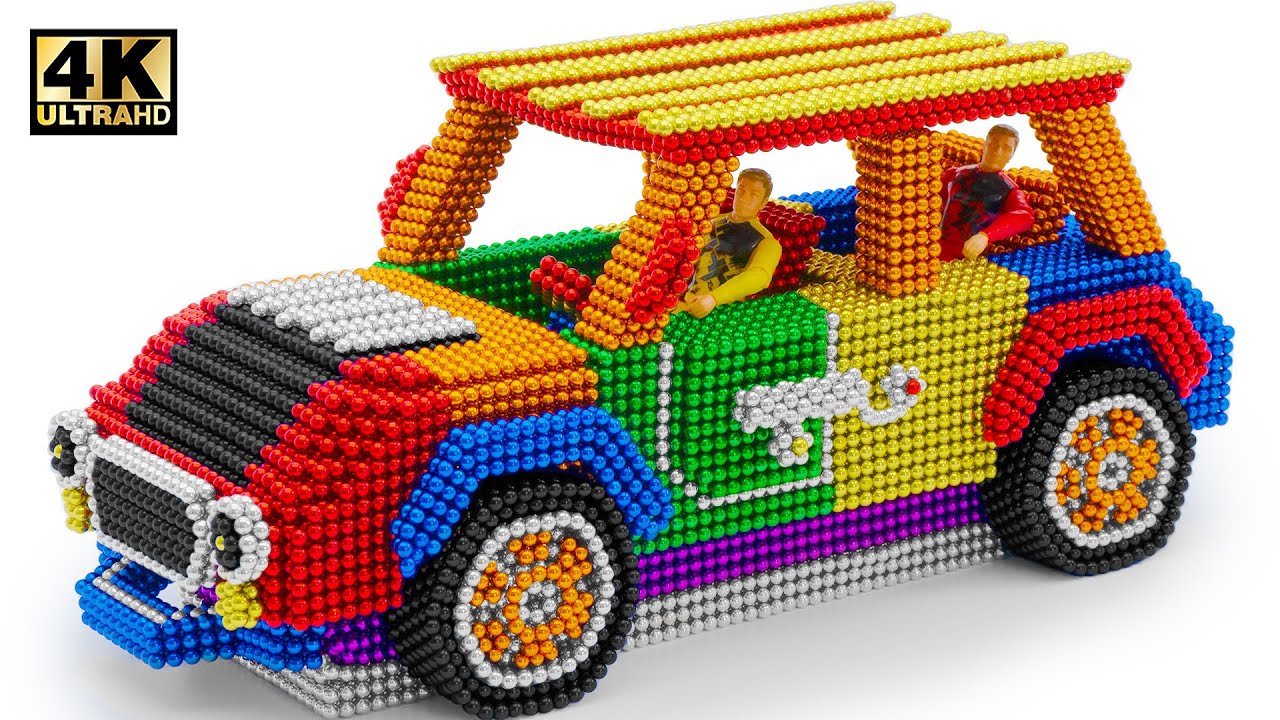 How To Make Super Beautiful Mini Cooper From Magnetic Balls | ASMR ...
