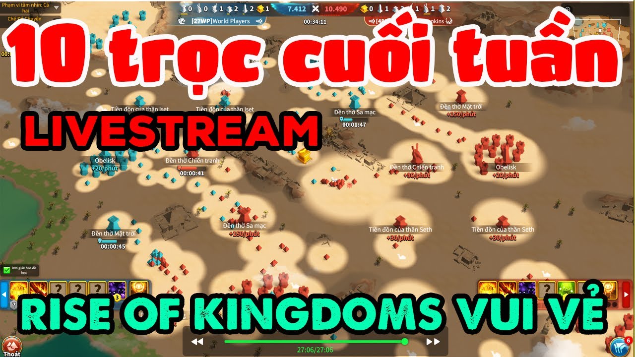 10 trọc cuối tuần với Osiris Rise Of Kingdoms nào | ROK - YouTube