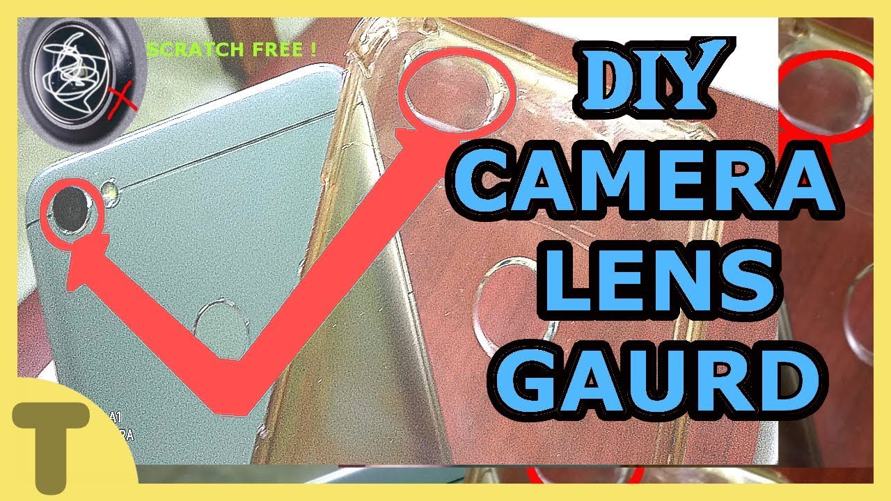 DIY PHONE CAMERA LENS GAURD PROTECTOR! - YouTube