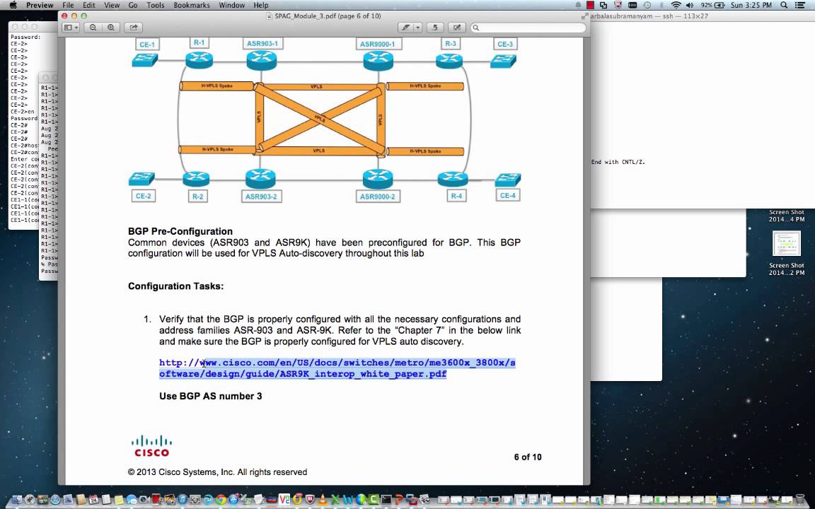 Tutorial - Configuring ELAN Service using H-VPLS BGP Auto Discovery - YouTube