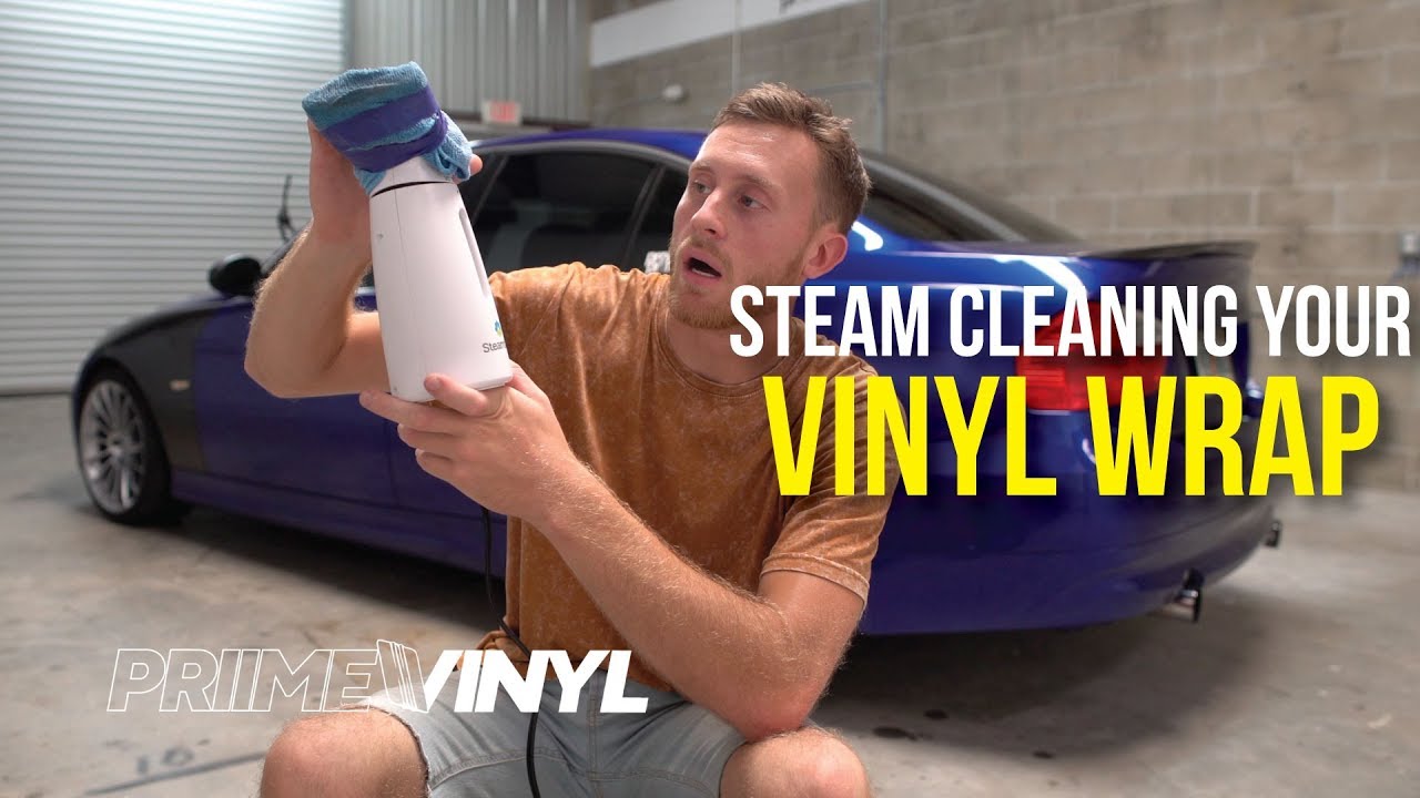 STEAM CLEANING Your Vinyl Wrap!! We See Results! - YouTube