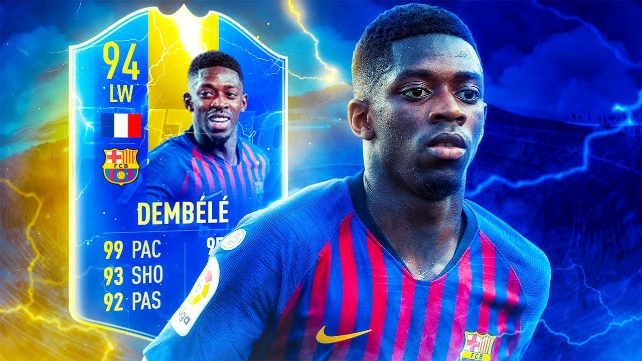 DE 94 RATED TOTS DEMBELE ZOU ILLEGAAL MOETEN ZIJN OP FUT! - YouTube