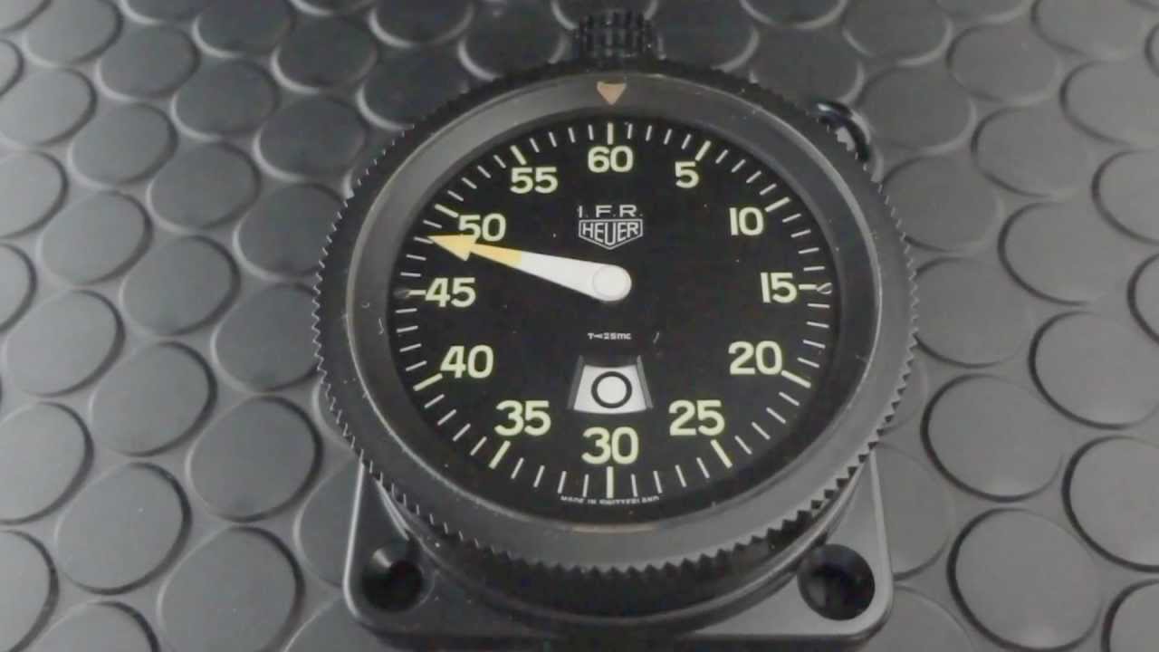 Heuer Dashboard Timer IFR (I.F.R.) 12 minute stopwatch Ref. 542.838 ...