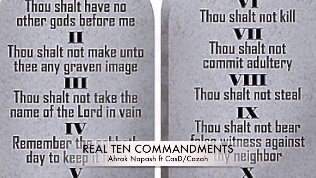Ahrak Napash ft CasD/Cazah- Real Ten Commandments {Hebrew Music} - YouTube