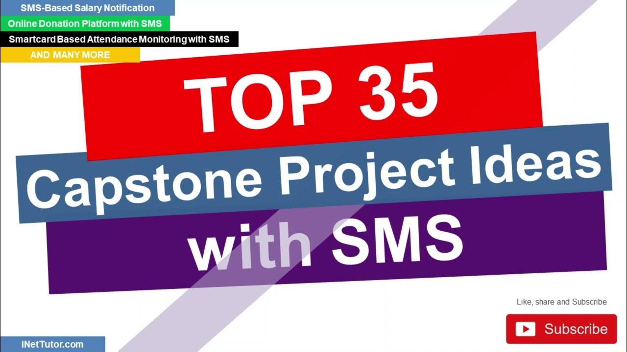 Top 35 Capstone Project Ideas with SMS - YouTube