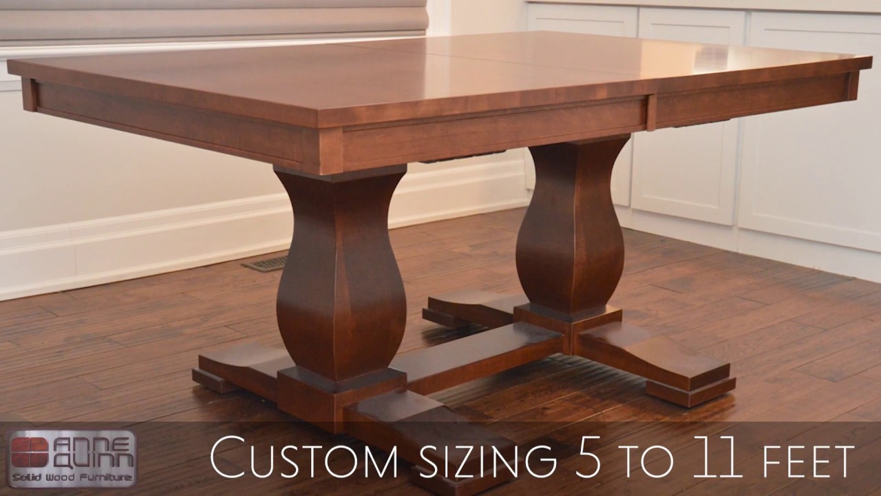 Solid Wood Georgetown Dining Table - YouTube