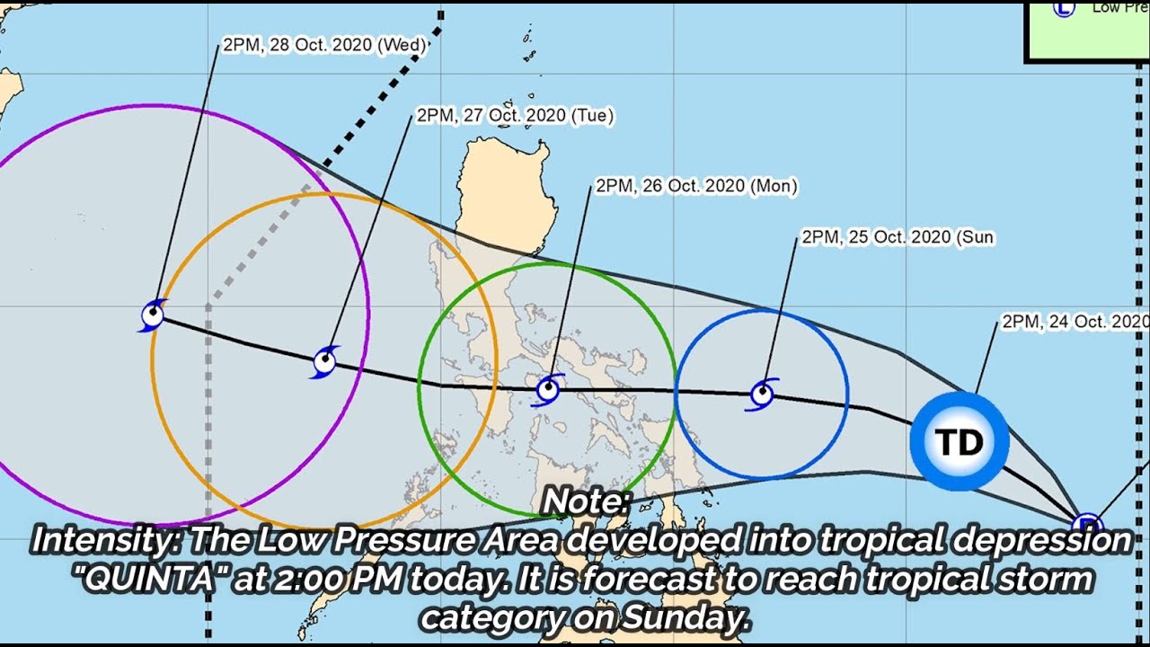 Weather Update | October 23 2020 | Bagyong Quinta (Tropical Depression ...