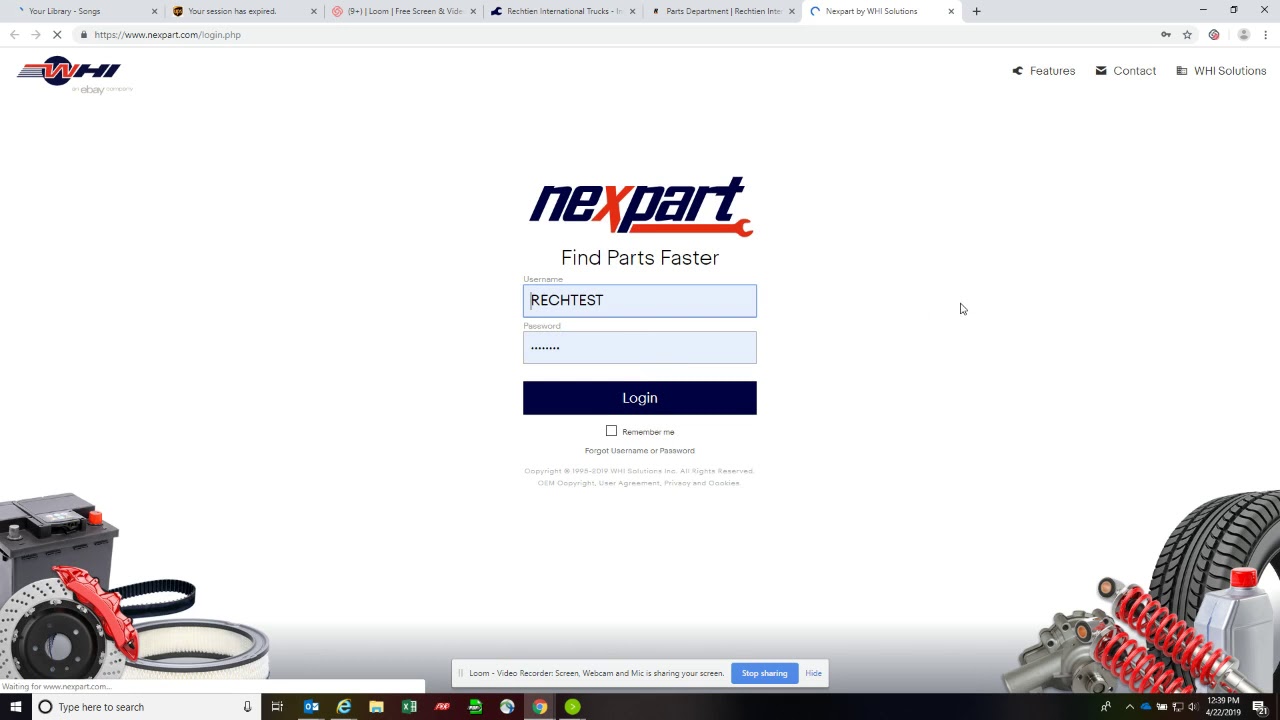 How to Log into Next part - YouTube