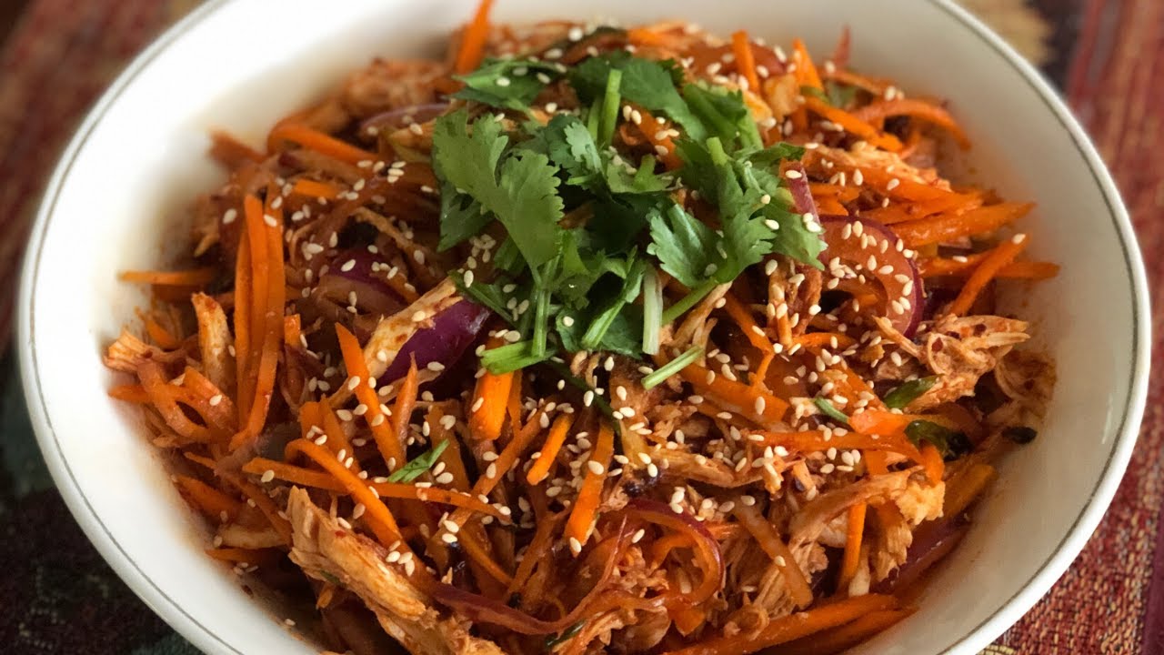 凉拌鸡 | Sichuan-style Spicy Chicken Salad | Liang ban ji - YouTube
