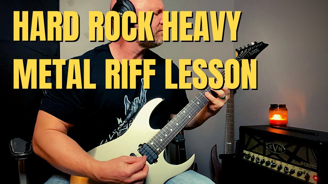 Classic Hard Rock Heavy Metal Riff (4-Part Rhythm Lesson) - YouTube