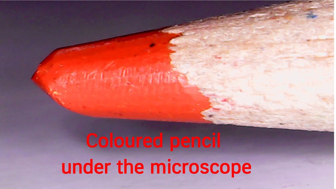 Coloured pencil under the microscope - YouTube