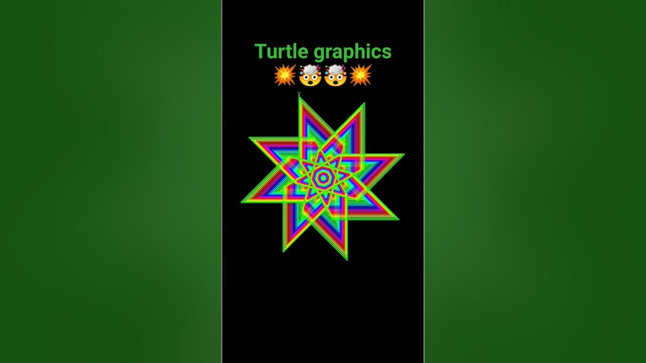 Pydroid3codingturtlegraphicspythonpythonturtleprogrammingcodeillusionpythontricks