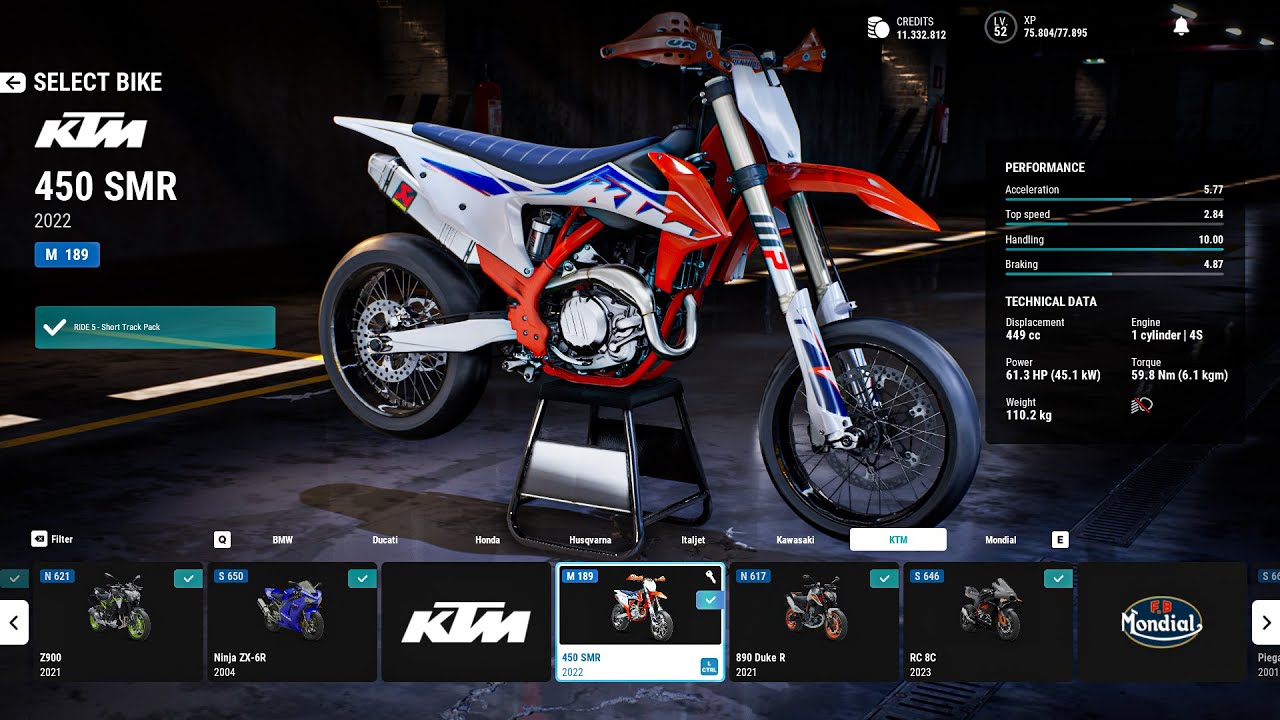KTM 450 SMR Full Customization Showcase | RIDE 5 Gameplay - YouTube