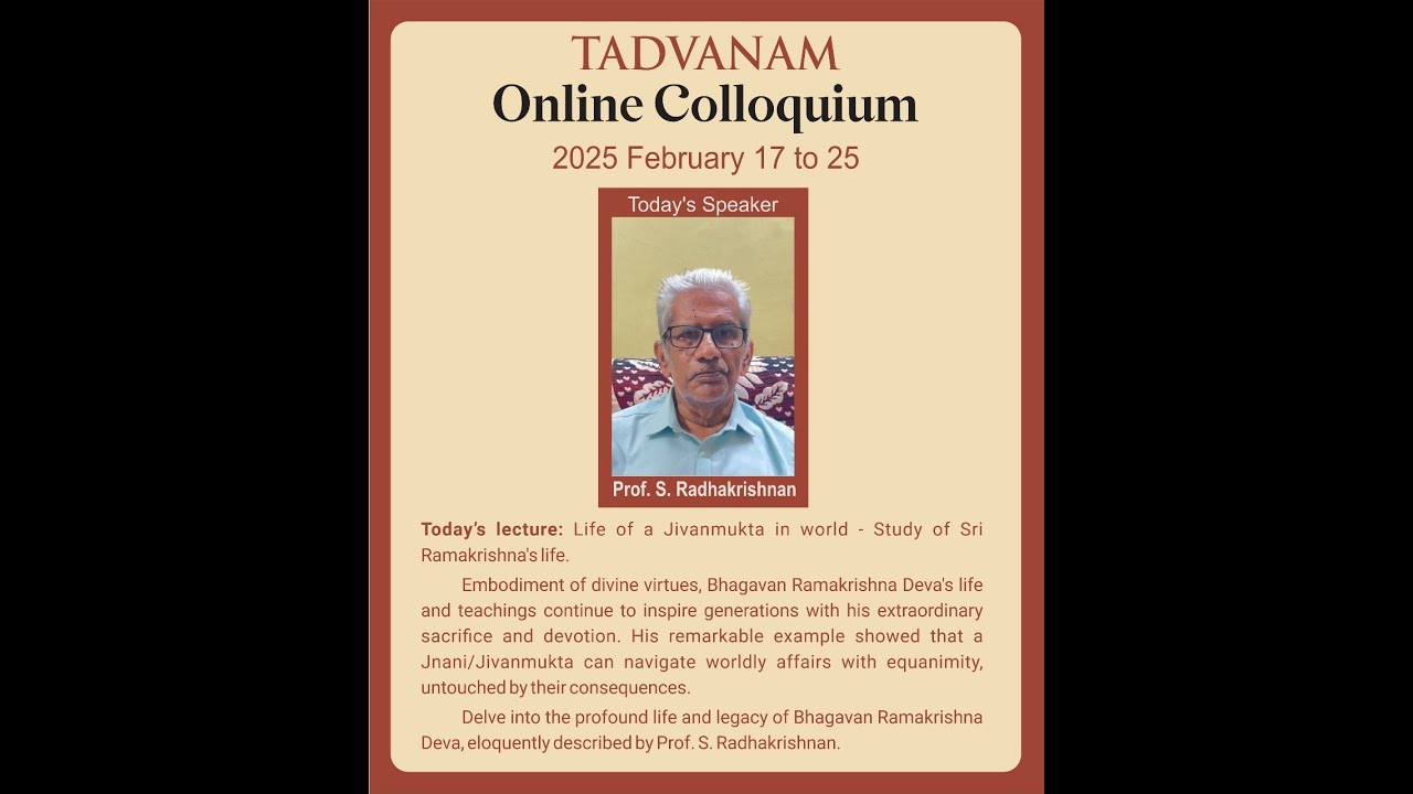 Life of a Jivanmukta in the world - Study of Sri Ramakrishna's Life ...