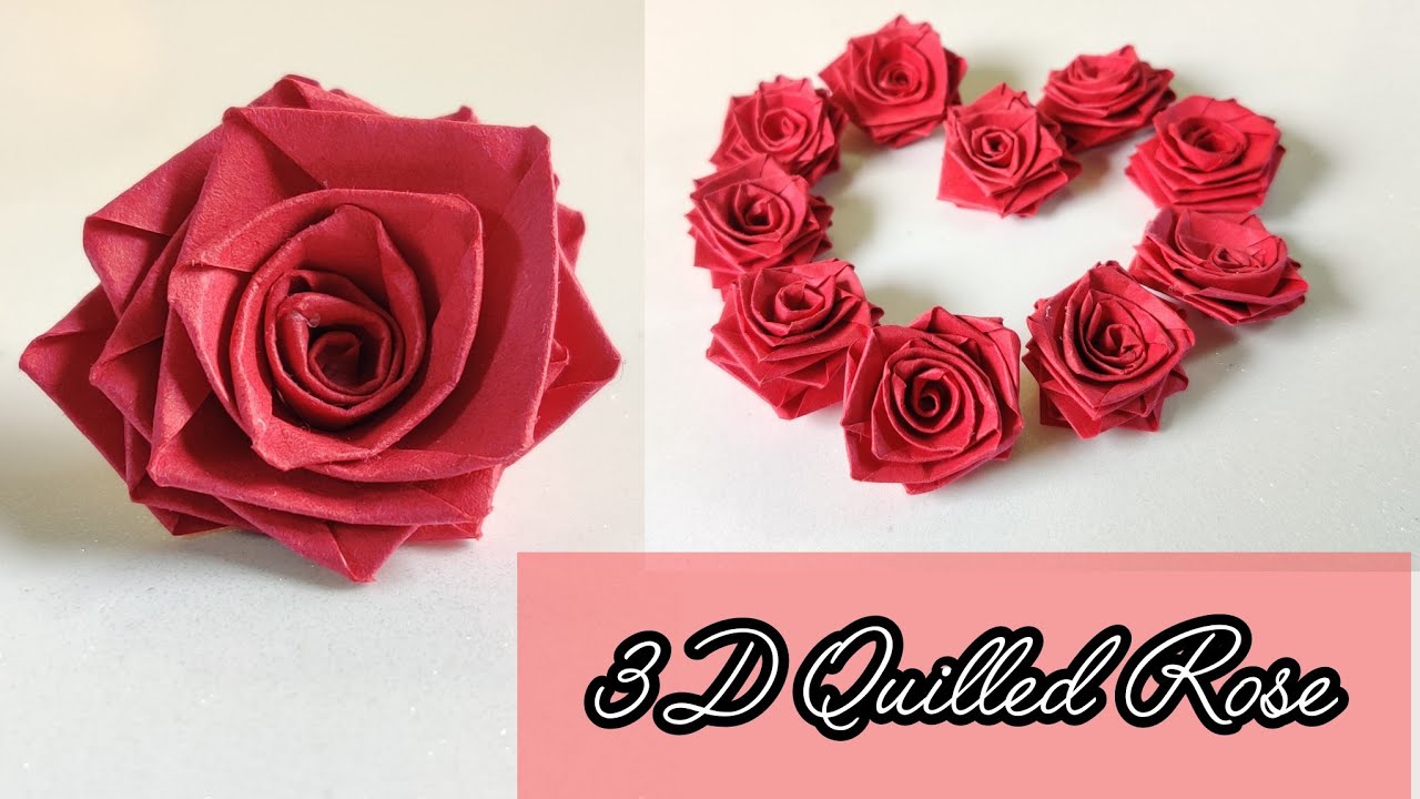 How to make paper roses | Quilling rose | Paper Rose | Quilling rose ...