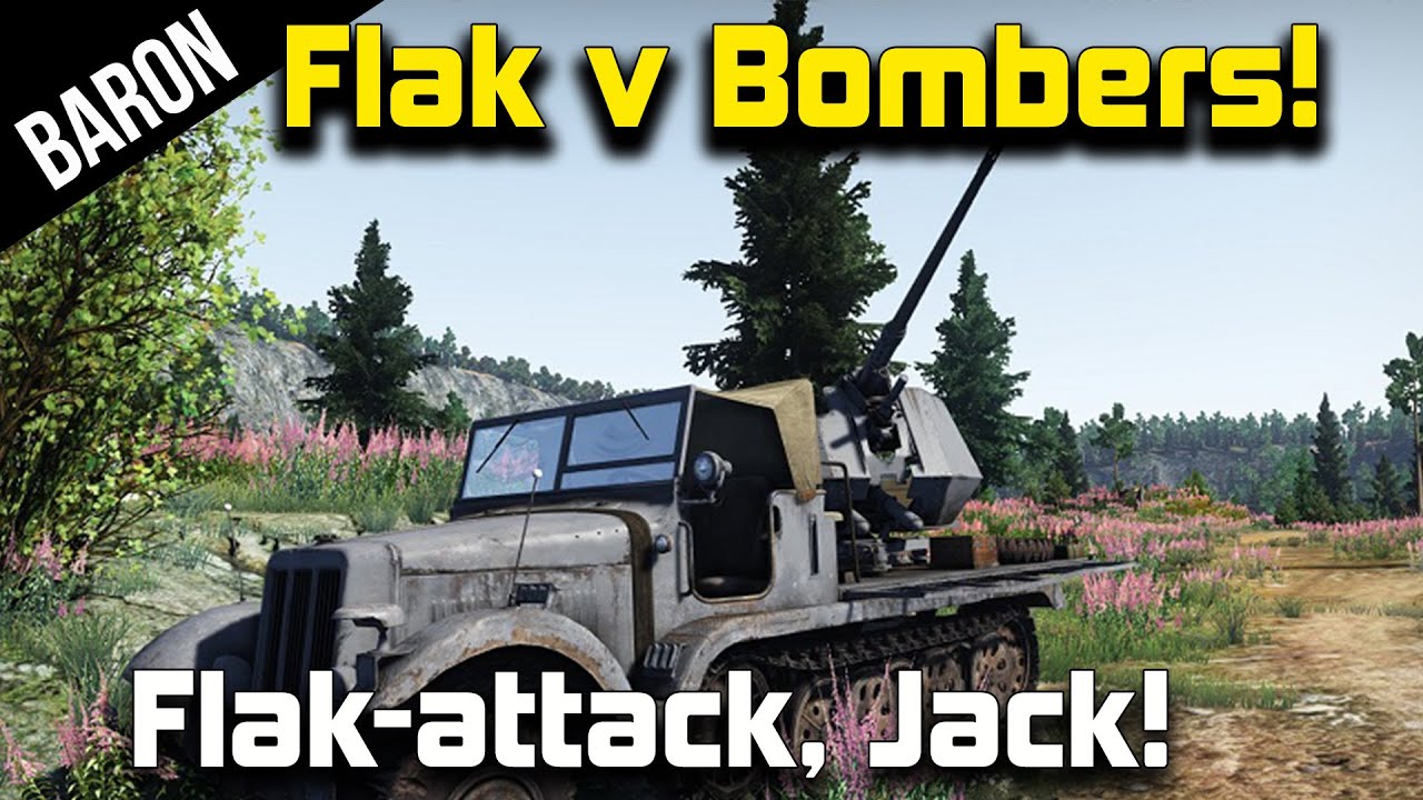 War Thunder Flak vs Bombers! Insane Tracer Fire at Night! - YouTube