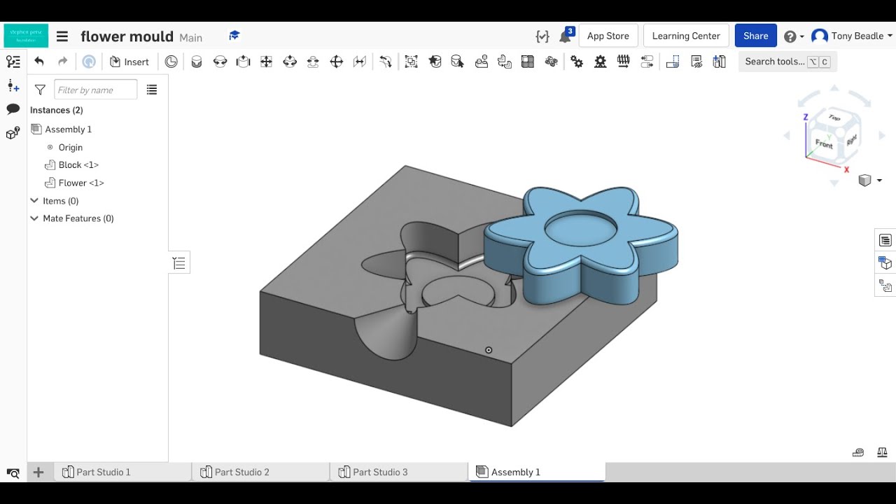 Creating a mold in Onshape - PC/Mac - YouTube