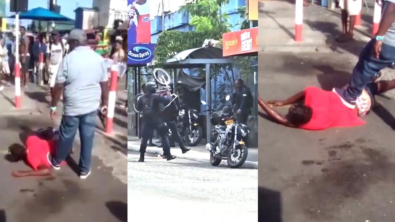 Criminal defeated n chased with a chopper, JCF Cmon do better someone ...