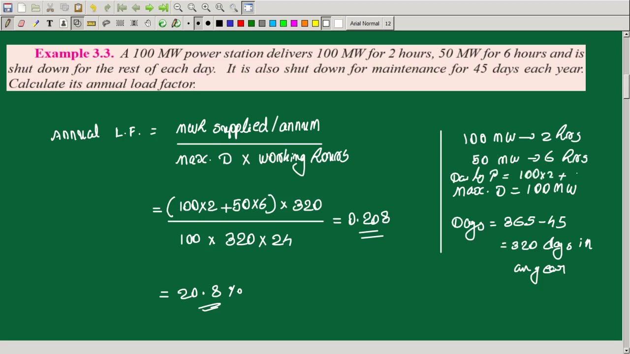 VARIABLE LOAD ON POWER STATIONS: Numerical examples | EE301 KTU PGTP ...