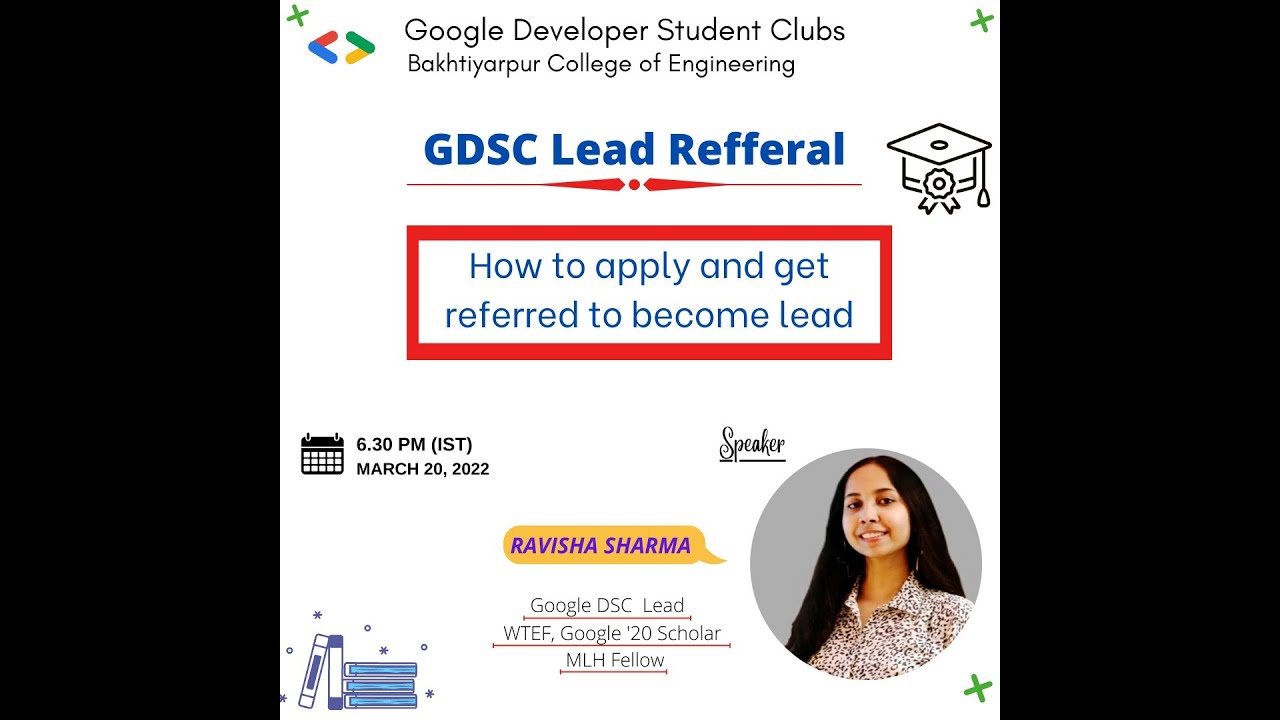 Application Process for becoming a GDSC Lead | Getting Referrals from ...