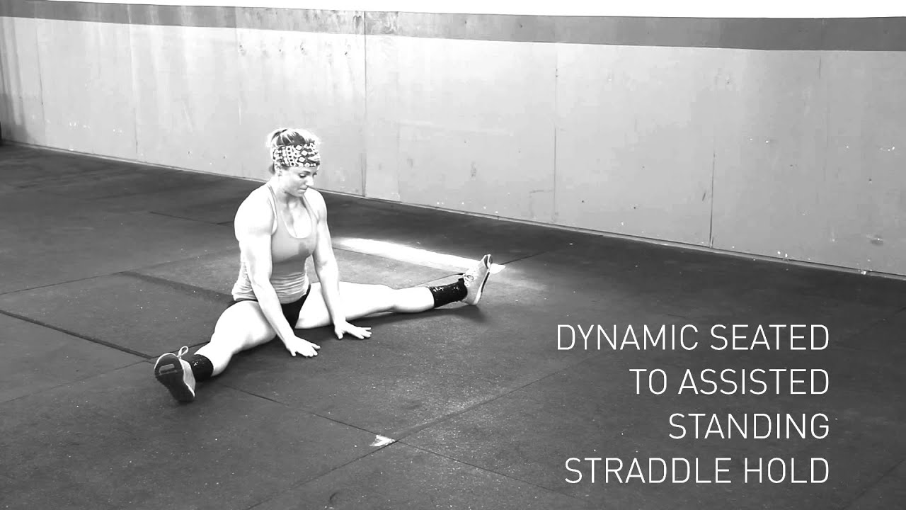 Dynamic Seated To Assisted Standing Straddle Hold - YouTube
