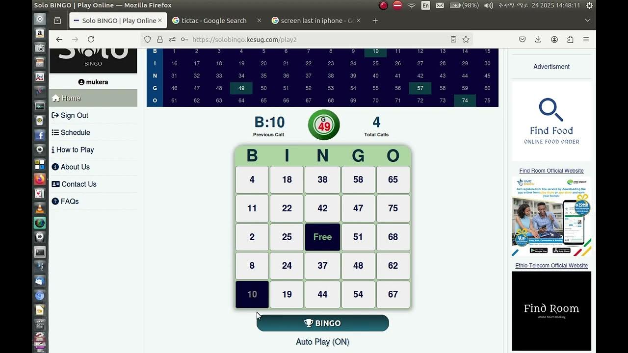 Online bingo in Ethiopia - YouTube