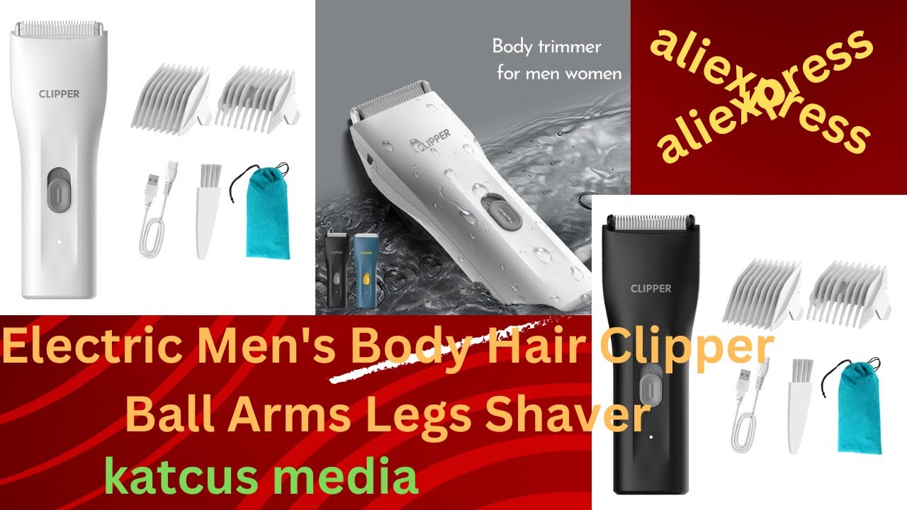 Electric Men's Body Hair Clipper Ball Arms Legs Shaver Women Bikini ...