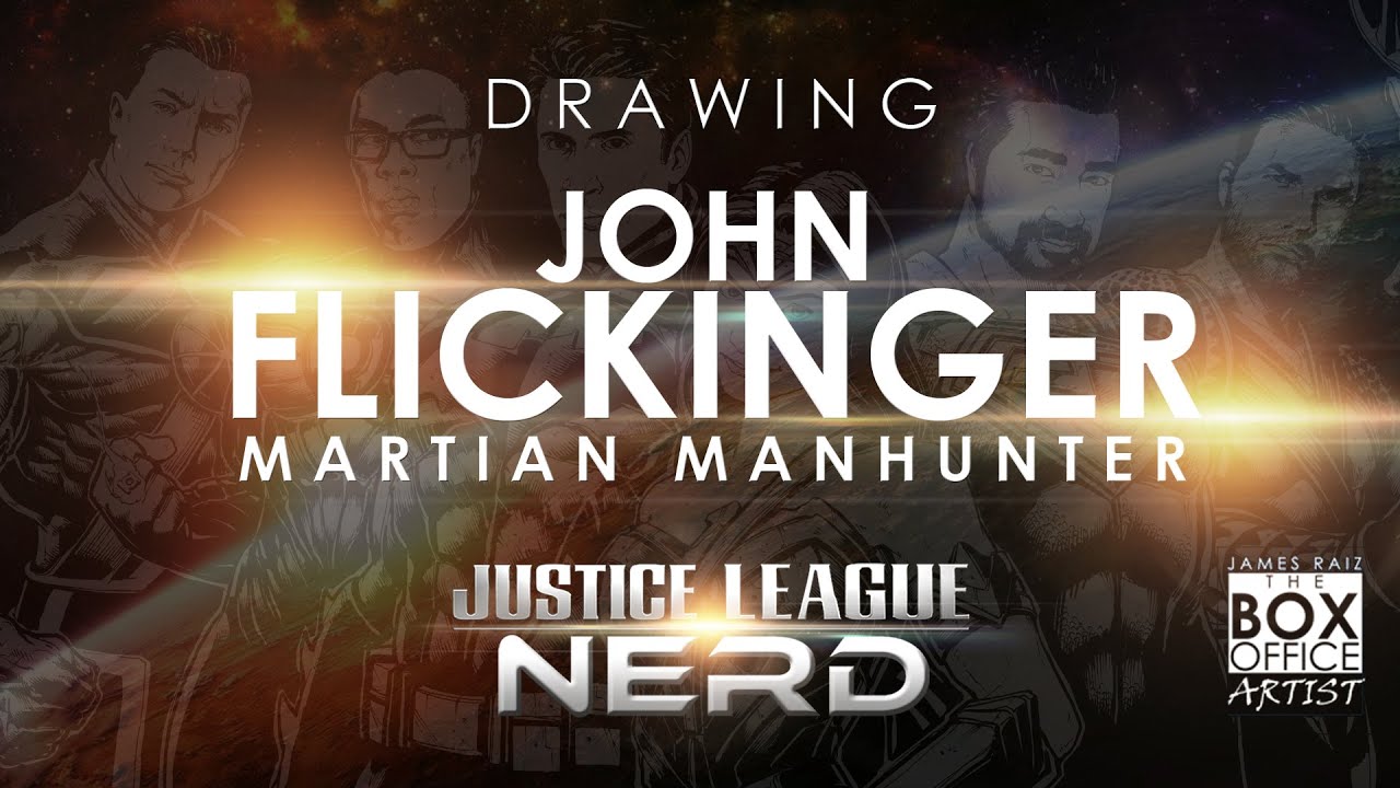 DRAWING JOHN FLICKINGER (THE FLICK PICK) AS MARTIAN MANHUNTER: JLN Part ...