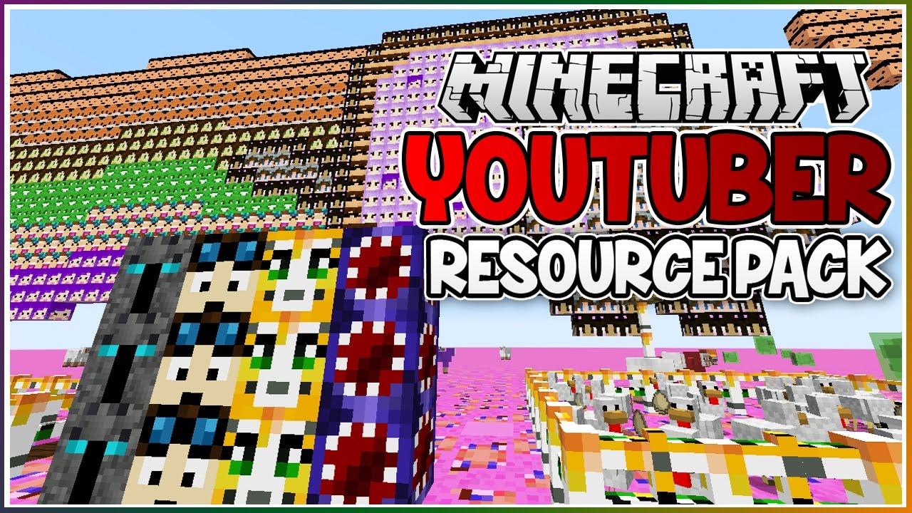 The YOUTUBER Minecraft Resource Pack!! - YouTube