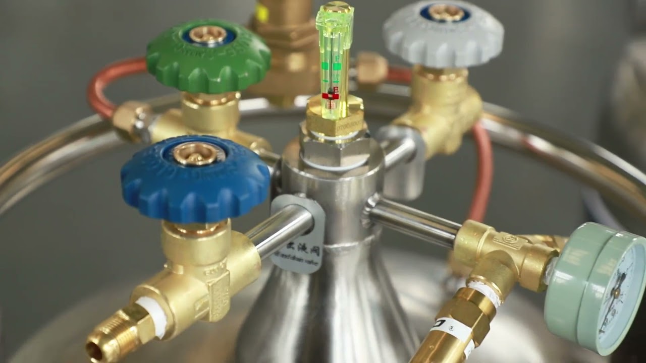 Stainless steel self-pressurized liquid nitrogen biological freezing ...