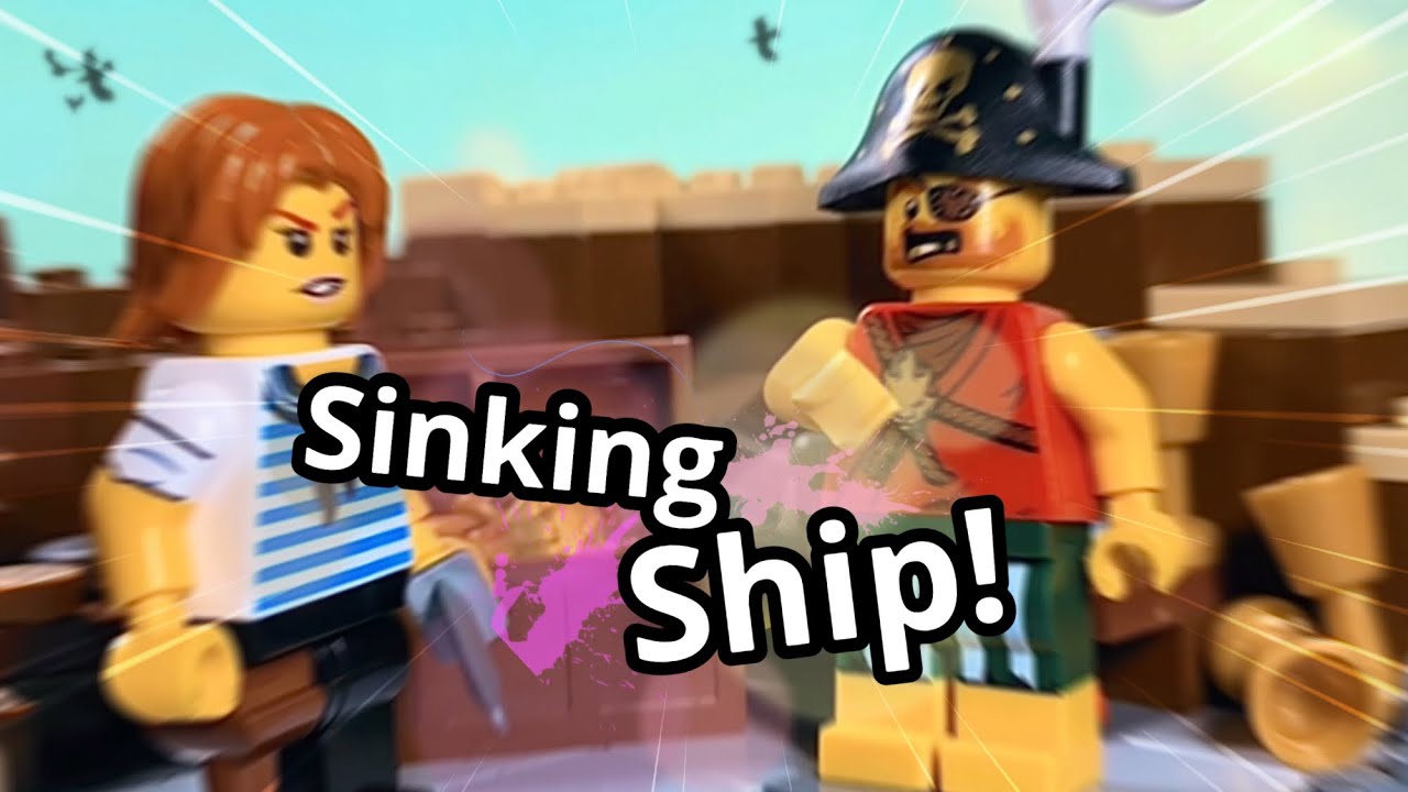 The Pirate Ship is Sinking!! Lego Stop-motion - YouTube