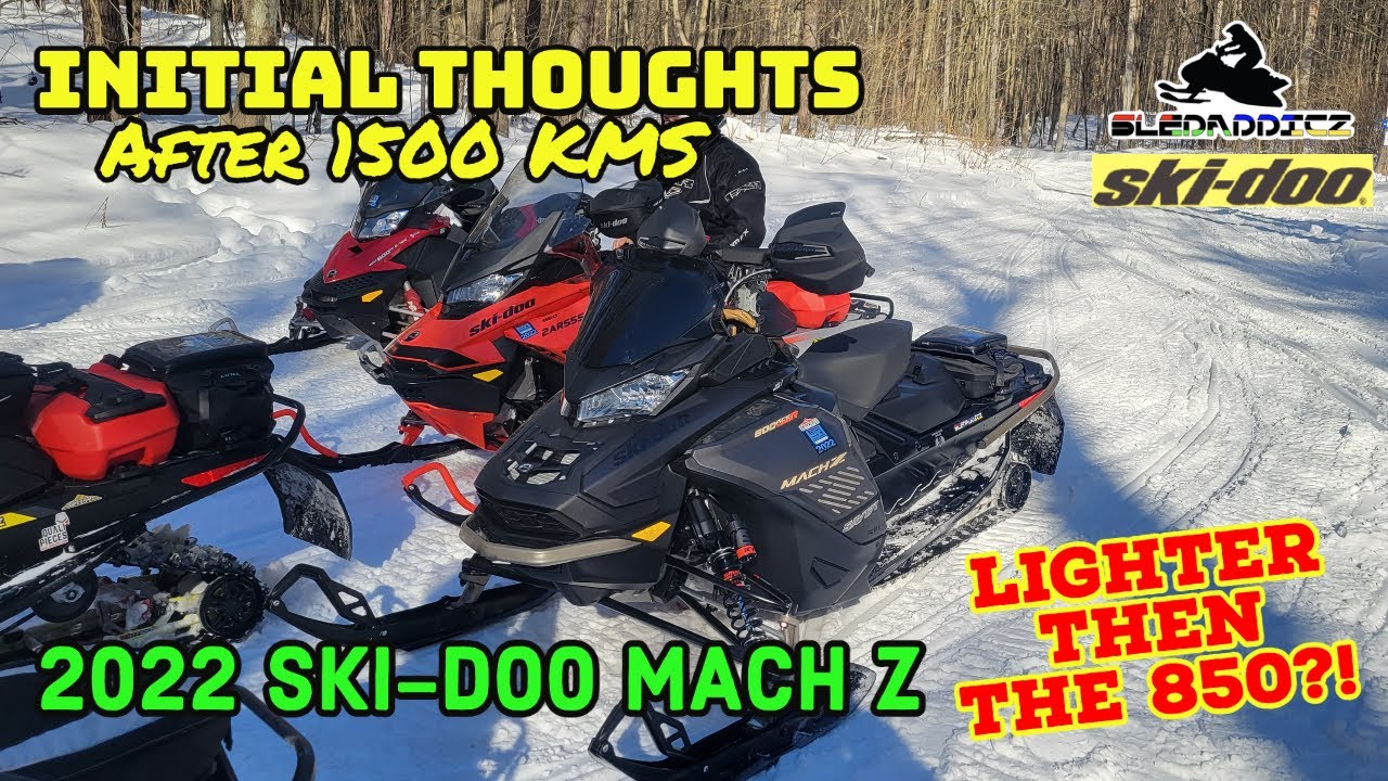 Initial Thoughts | 2022 Ski-Doo Mach Z 900 TurboR | 1500 KMs | Handling ...