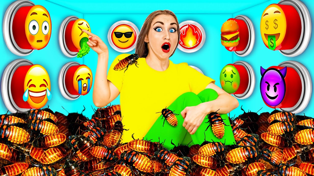 1000 Mystery Buttons Challenge Only 1 Lets You Escape | Prank Wars by Multi DO Food Challenge ...