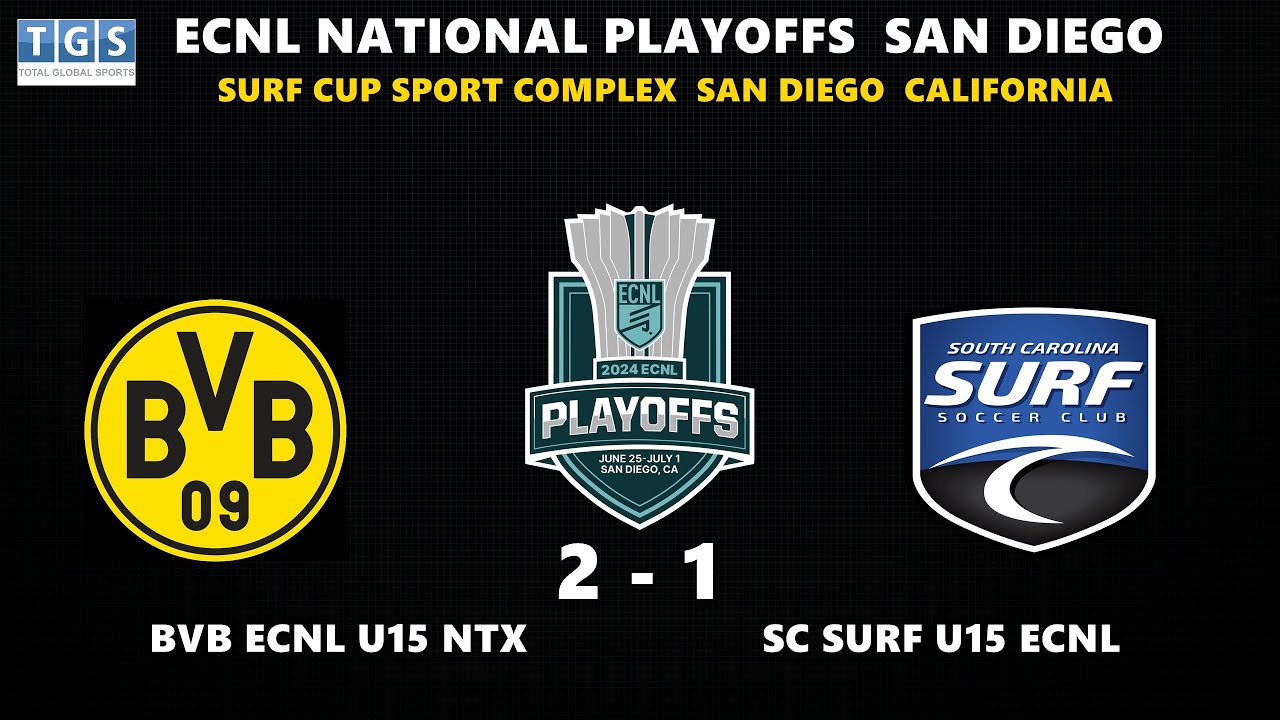 NATIONALS ECNL BVB ECNL U15 NTX - SC SURF U15 ECNL 2- 1 SAN DIEGO ...
