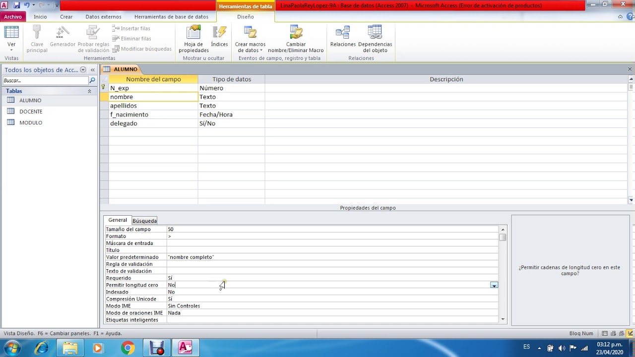Campo-texto_Access - YouTube