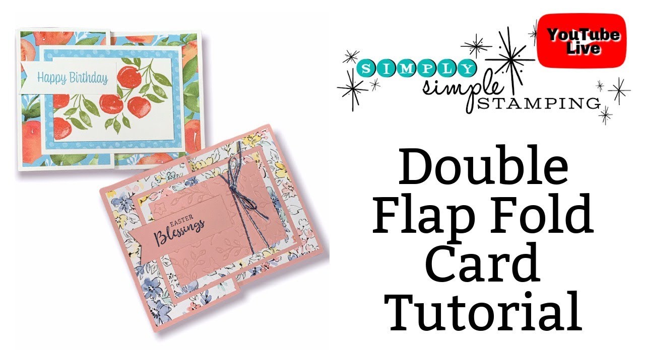 🔴 Making a Double Flap Fold Card is Easy--Want to Join Me? - YouTube