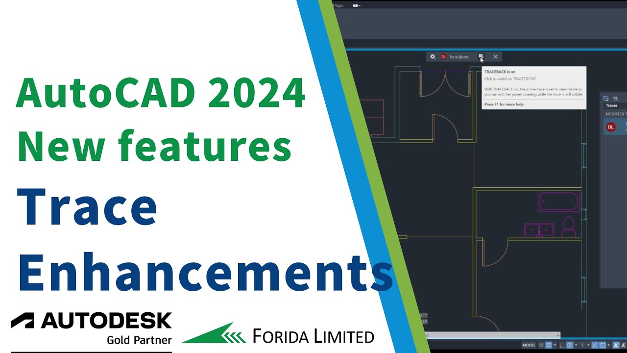 AutoCAD 2024 New features Trace Enhancements｜AutoCAD tutorial #AutoCAD ...