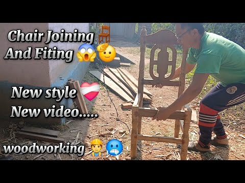 Chair Joining🪑And Fiting Style 😱🫡 #woodworking #funituredesign ...