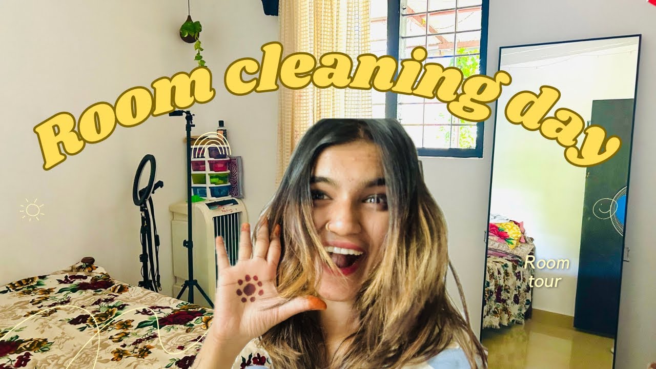 Room cleaning vlog 🏡 ️/navyahnavz / aesthetic room vlog/ room tour 🥰 ...