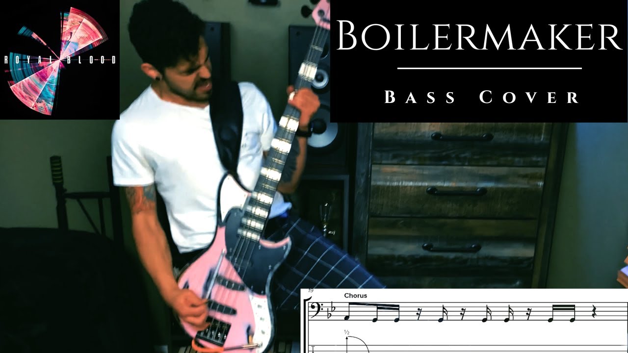 ROYAL BLOOD - BOILERMAKER | BASS COVER (Play Along Tabs) - YouTube