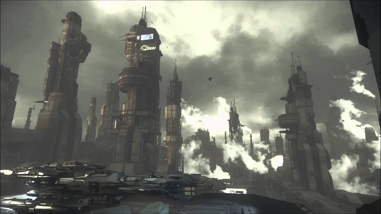 Star citizen walking around the city - YouTube