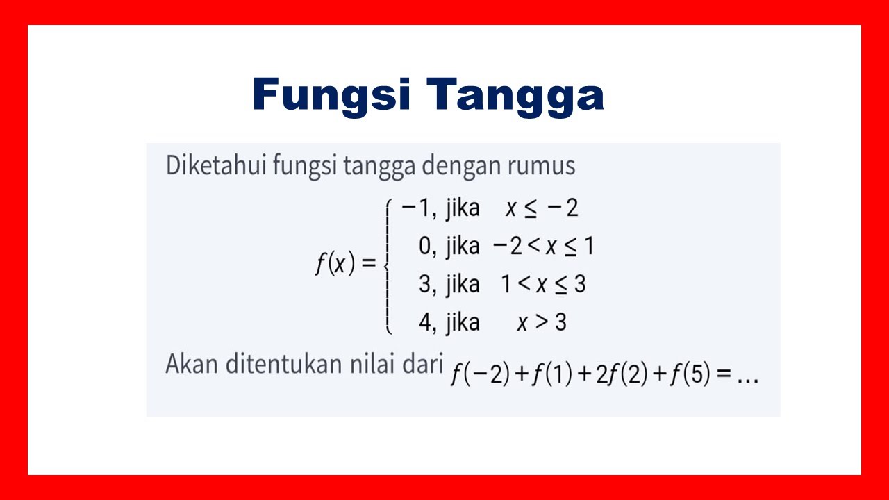Nilai dari fungsi tangga by Top Mat - YouTube