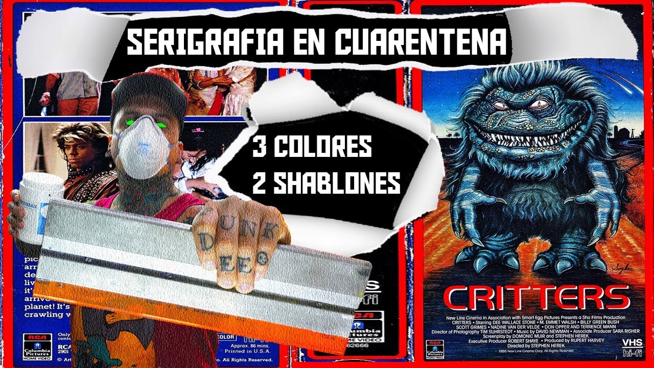 SERIGRAFIA A TRES COLORES CON DOS SHABLONES _ SILK SCREEN шелкография ...