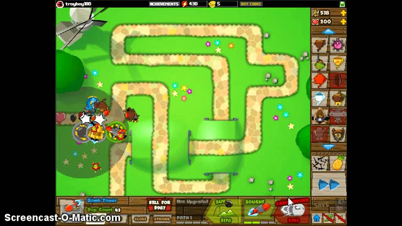 Bloons Tower Defence 5 EP1 Monkey Lane, Easy - YouTube