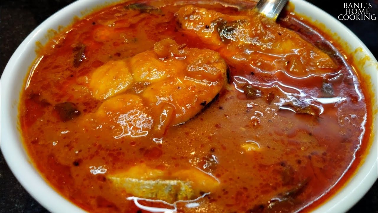 வஞ்சரம் மீன் குழம்பு | Vanjaram meen kulambu in Tamil | Vanjaram Fish ...