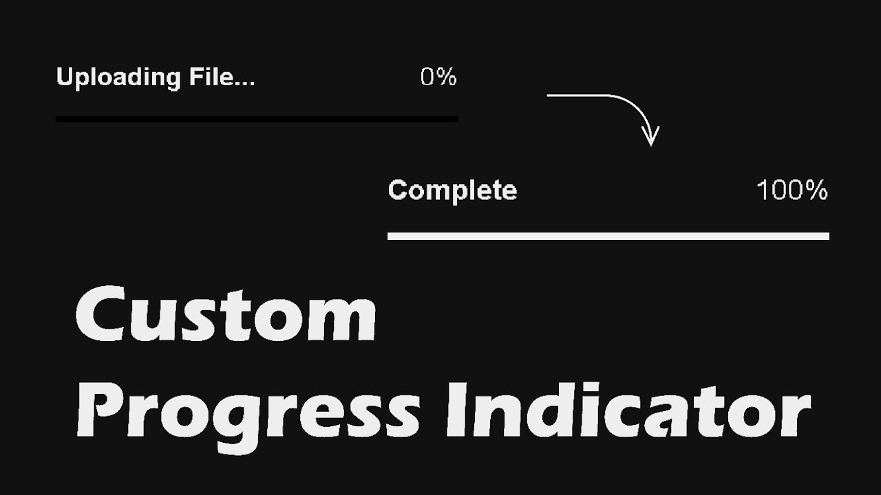 Custom Progress Indicator Using Html Css And Javascript Youtube 3740