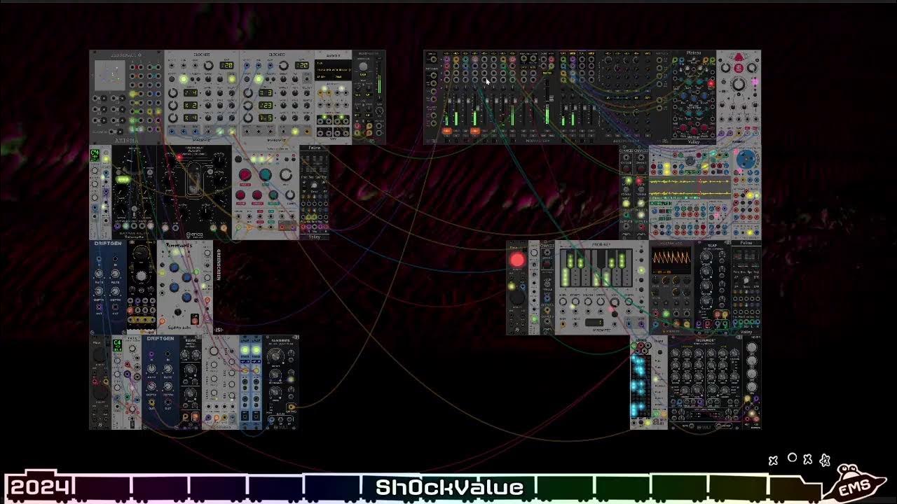 Live modular synthesizer performances 24/7 with Earth Modular Society - YouTube